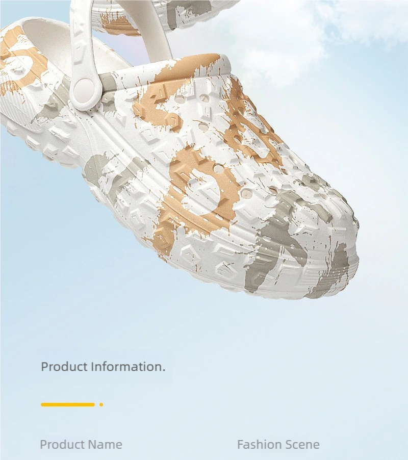 Minimalist commuting] SG Limited EVA Crocs White/Khaki Minimalist Style ...