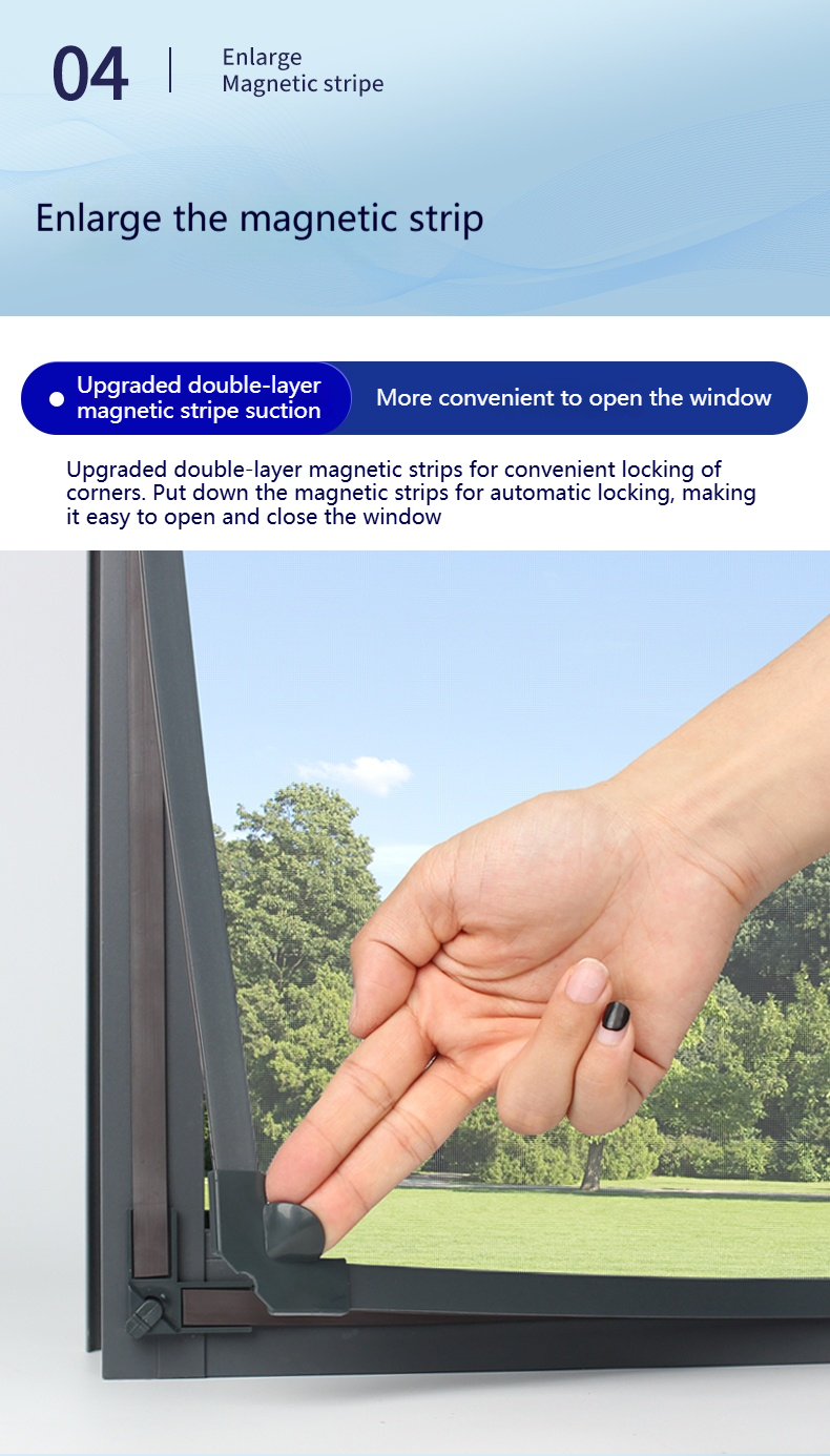 Kyoca (Patented Lock) Magnetic Mosquito Net Adjustable Size Window ...