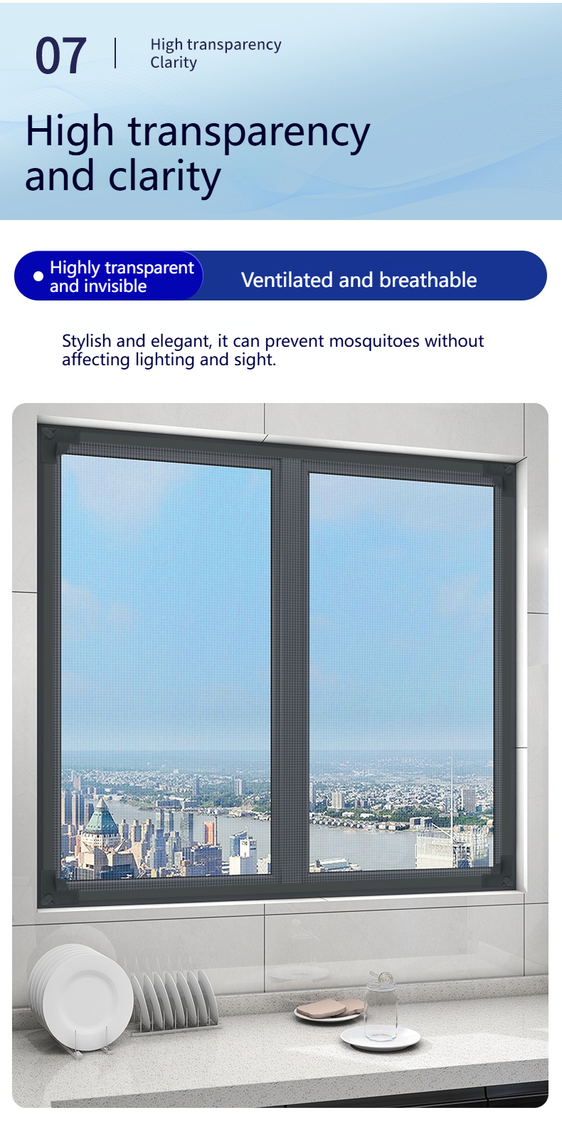 Kyoca (Patented Lock) Magnetic Mosquito Net Adjustable Size Window ...