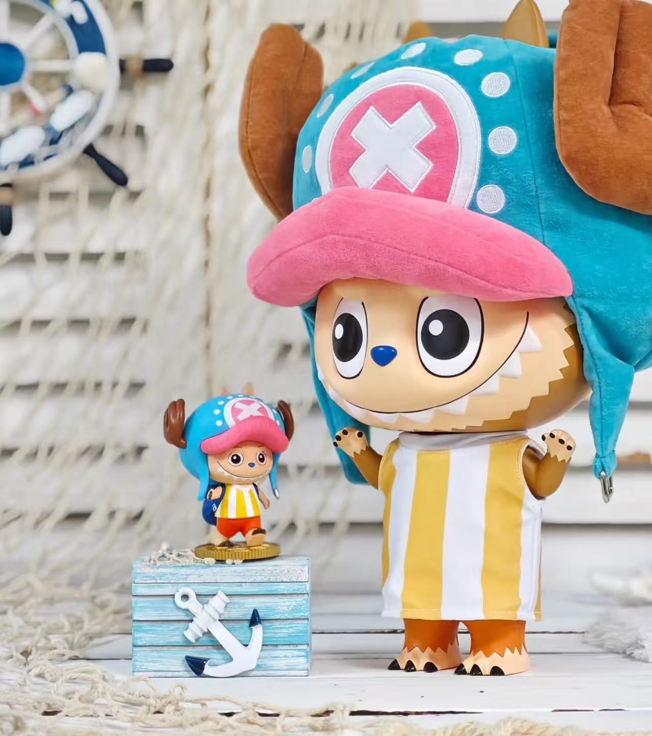 POPMART MEGA LABUBU 400% Tony Tony-Chopper Premium Ornaments Figure ...