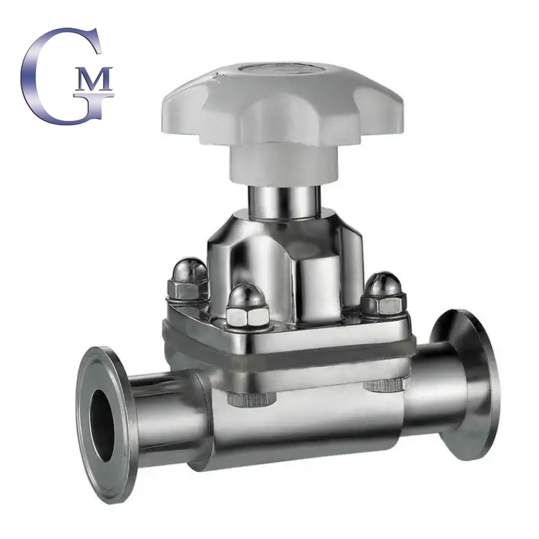 DN15 to DN50 2 Way TP316L Stainless Steel Sanitary Diaphragm Valve Tri ...