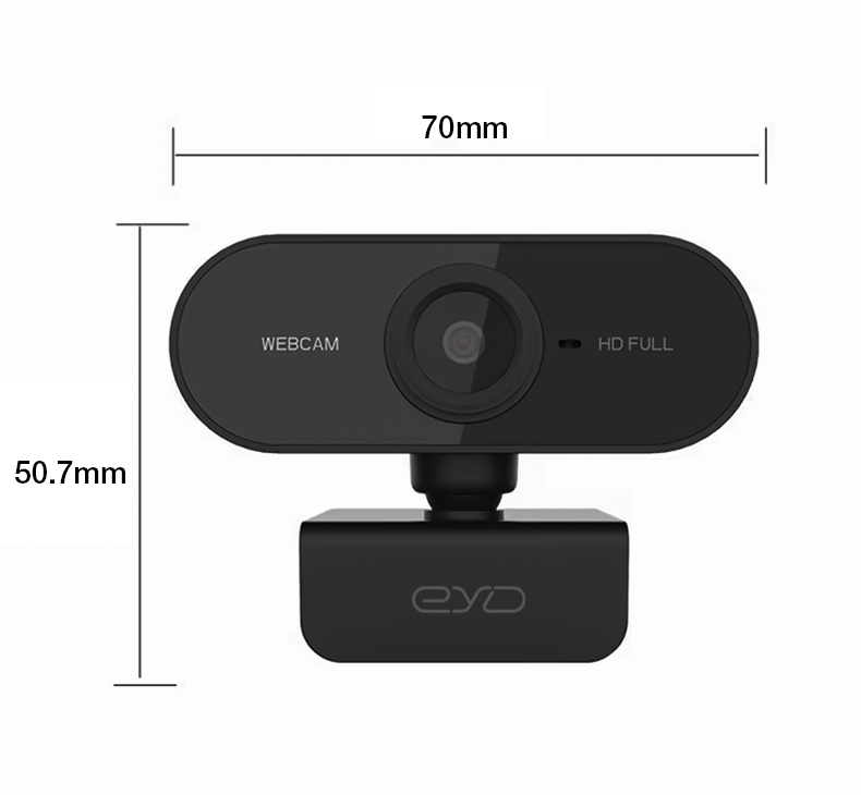 EYD Webcam 1080p Live Streaming Camera with Microphone 360 Degree ...