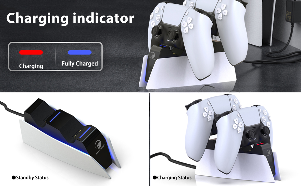 P55 Controller Charging Station with Dual Fast Charger Dock for ...