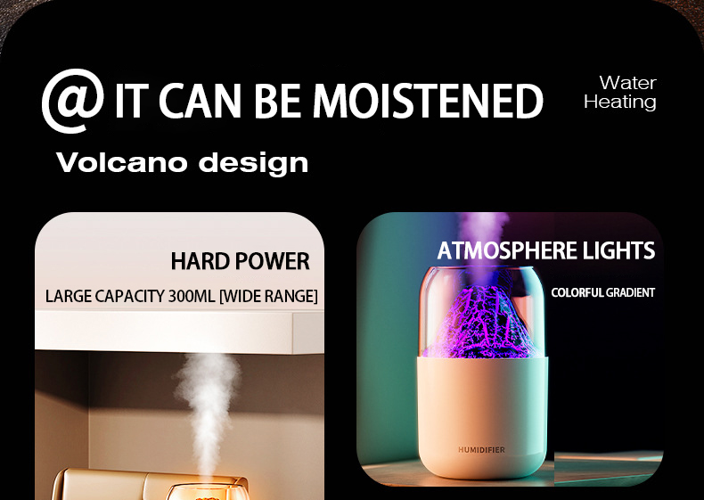 Large capacity 300ml Aroma Diffuser Automatic color change Rechargeable ...