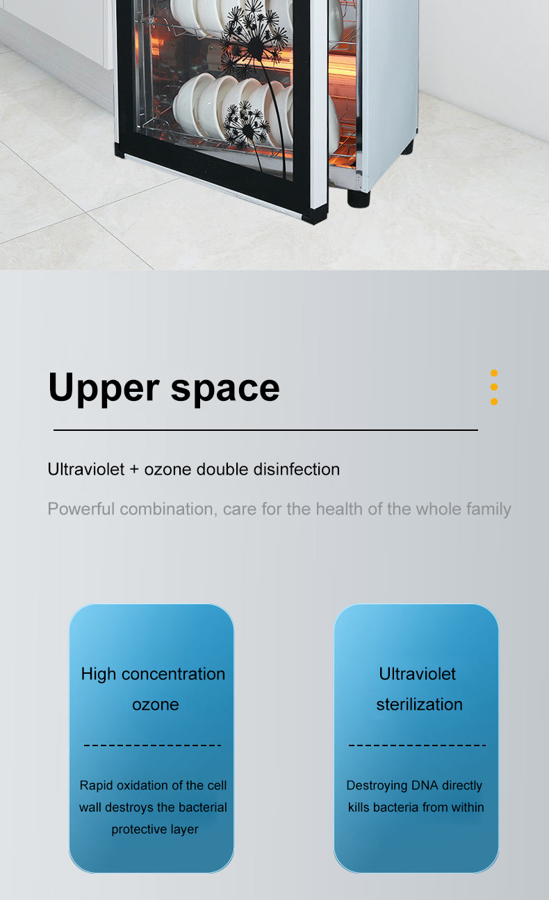 Stainless Steel Vertical Disinfection Cabinet Infrared Large Capacity ...
