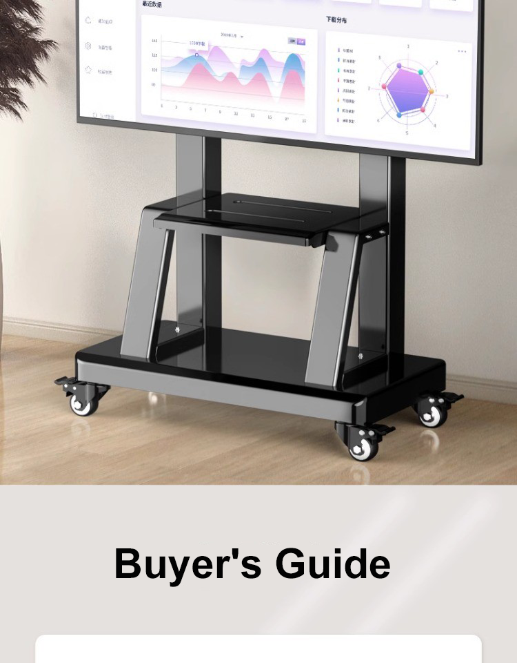 32-85 Inci Penyanding TV Bergerak Mobile TV Stand Universal TV rack TV ...