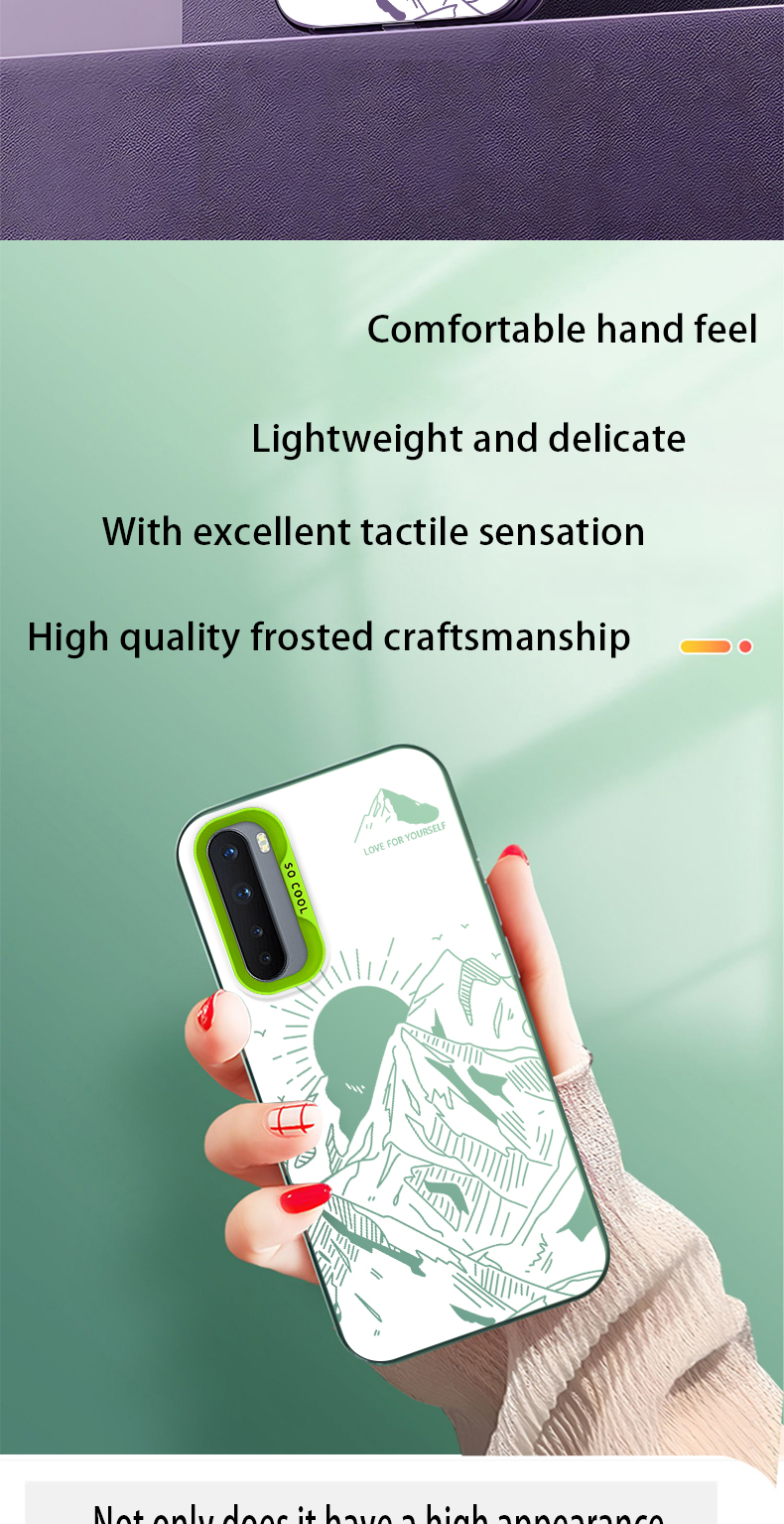 For OnePlus Nord&1+ Nord , Mountains, Sunrise,high-quality matte anti ...