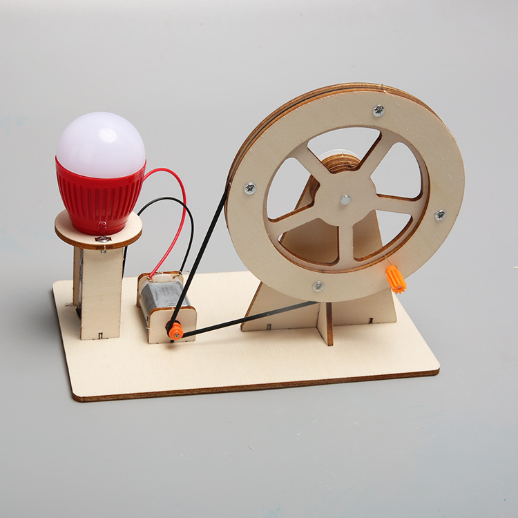 W&F STEM Hand Crank Science Kit Wooden DIY Educational Toy Age 8-12 ...