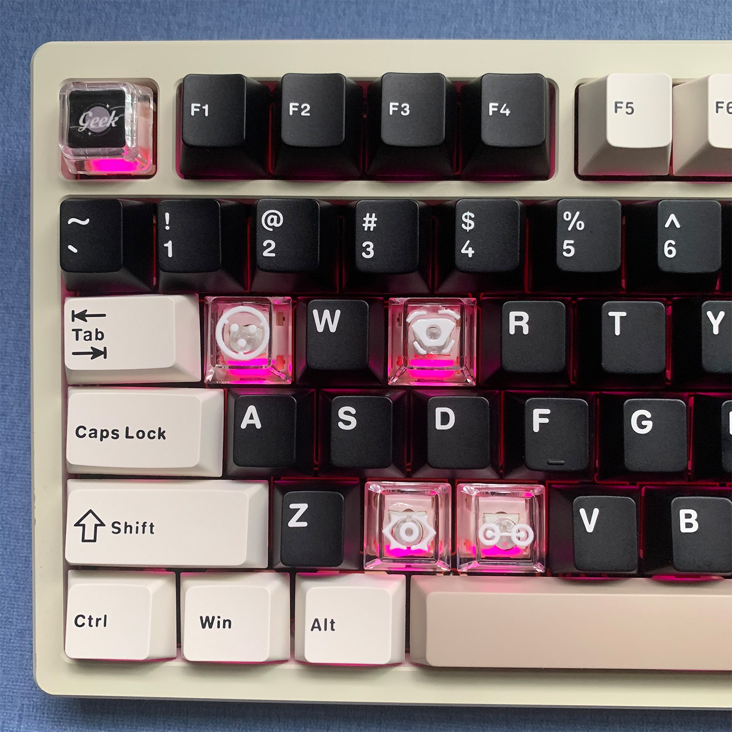 VALORANT Transparent Keycaps 4 Keys Agent Skills R3+R1 Cherry Profile ...