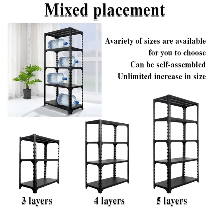 Steel Shelf Weight 400kg 3/4/5/6 Layers Metal Rack Steel Shelf Rack ...