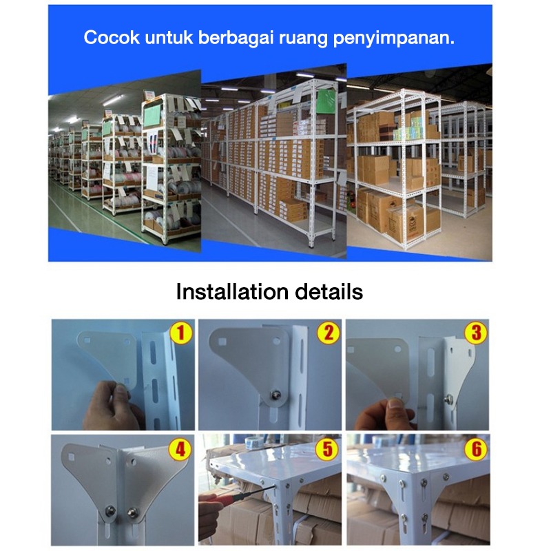 Steel Shelf Weight 400kg 3/4/5/6 Layers Metal Rack Steel Shelf Rack ...