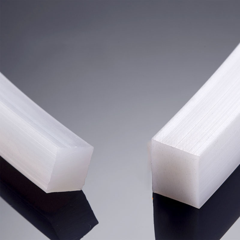 Square Silicone Rubber Solid Seal Strips White Square Weatherstrip Anti Oil Heat Resistance Seal ...