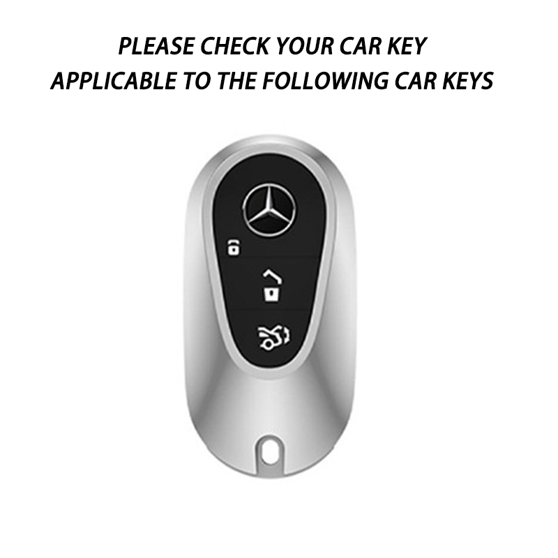 ALLOY Car Key Case Cover Shell for Mercedes Benz 2021 C Class S Class ...