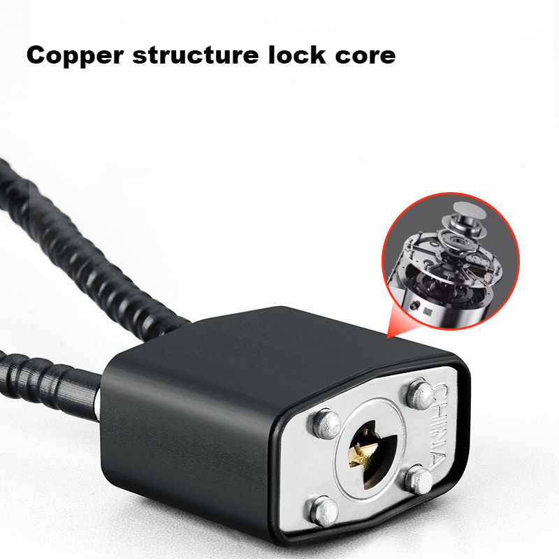 KIPRUN Cable Lock, 38cm Luggage Wire Locks With 3 Keys, Waterproof Zinc ...
