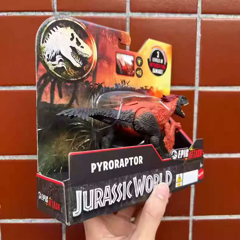 Jurassic World Epic Attack Pyroraptor Dinosaur Toy Figure with Damage ...