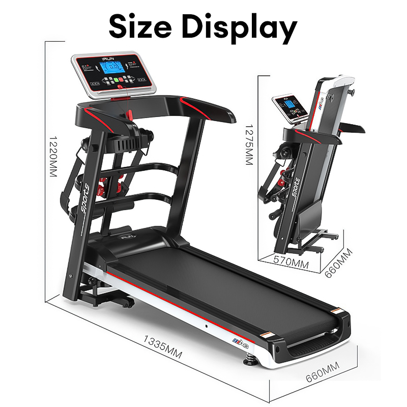 4.0HP Walking Treadmill With Handle Walking Pad Machine Jogging Multi ...