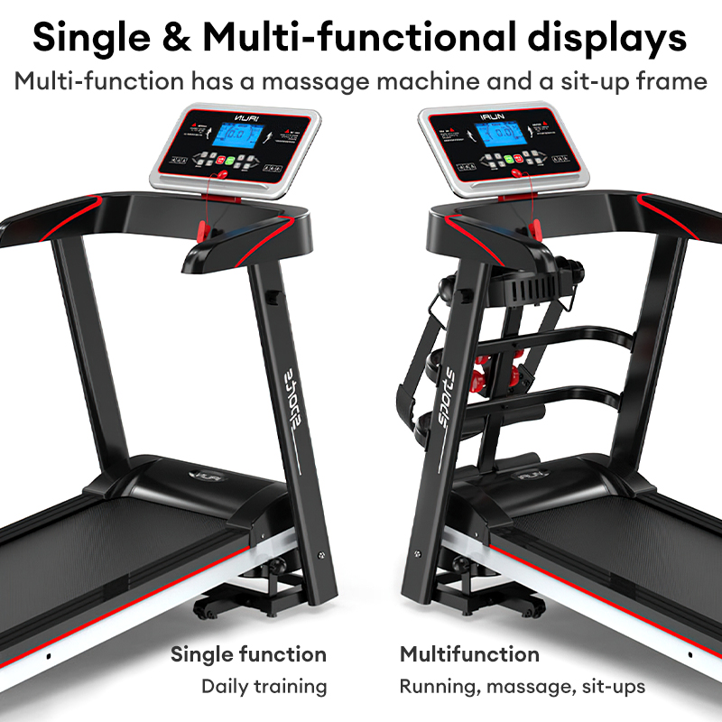 4.0HP Walking Treadmill With Handle Walking Pad Machine Jogging Multi-Function Fitness Ultra ...