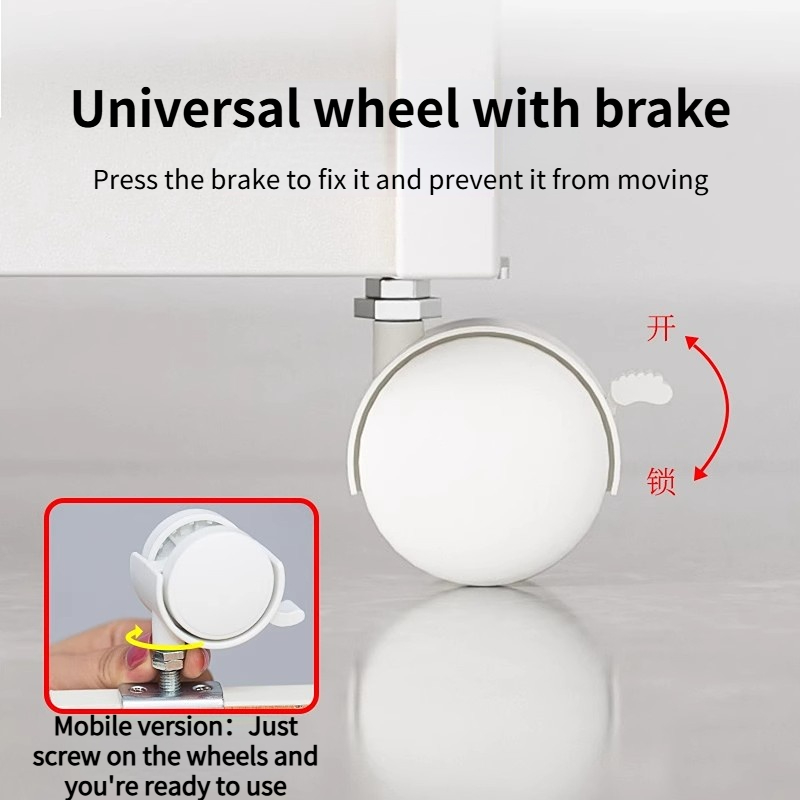 【ACC】Foldable Dining Table Movable Table With Wheels Multifunctional ...