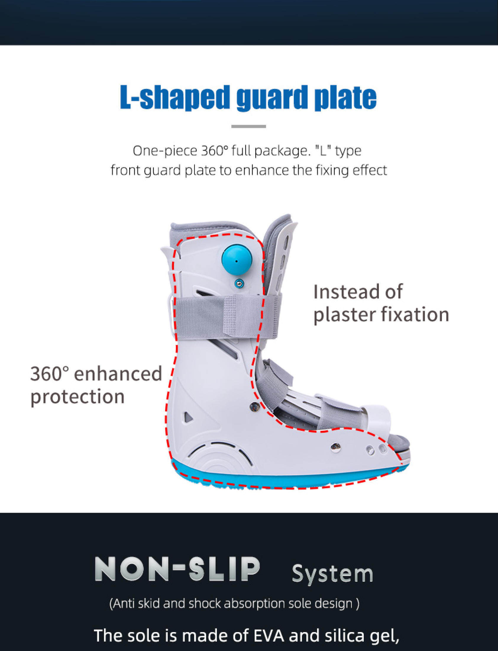 Aircast Airboot Ankle Sprain Foot Orthosis Orthotic Sendi metatarsal ...