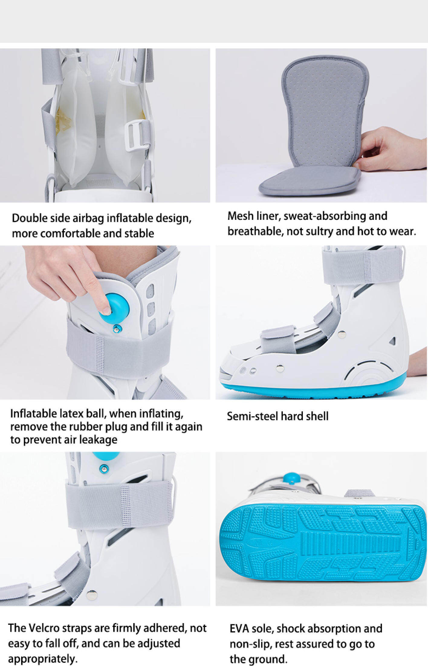 Aircast Airboot Ankle Sprain Foot Orthosis Orthotic Sendi metatarsal ...
