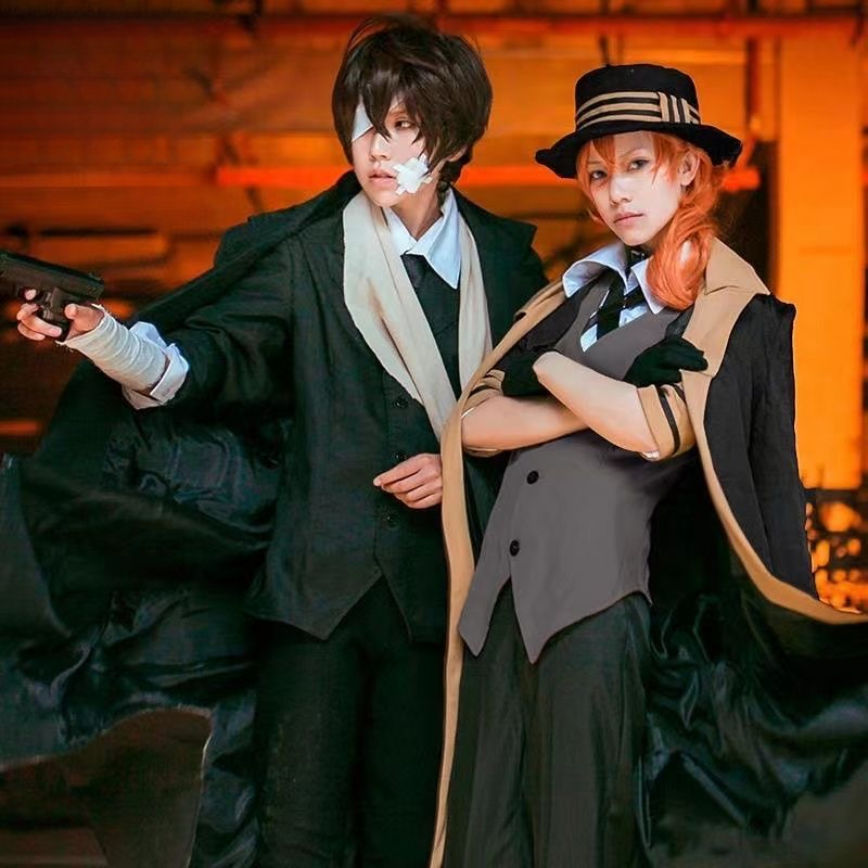 Bungou Stray Dogs Men Women Nakahara Chuuya Cosplay Costume Wig Hat ...