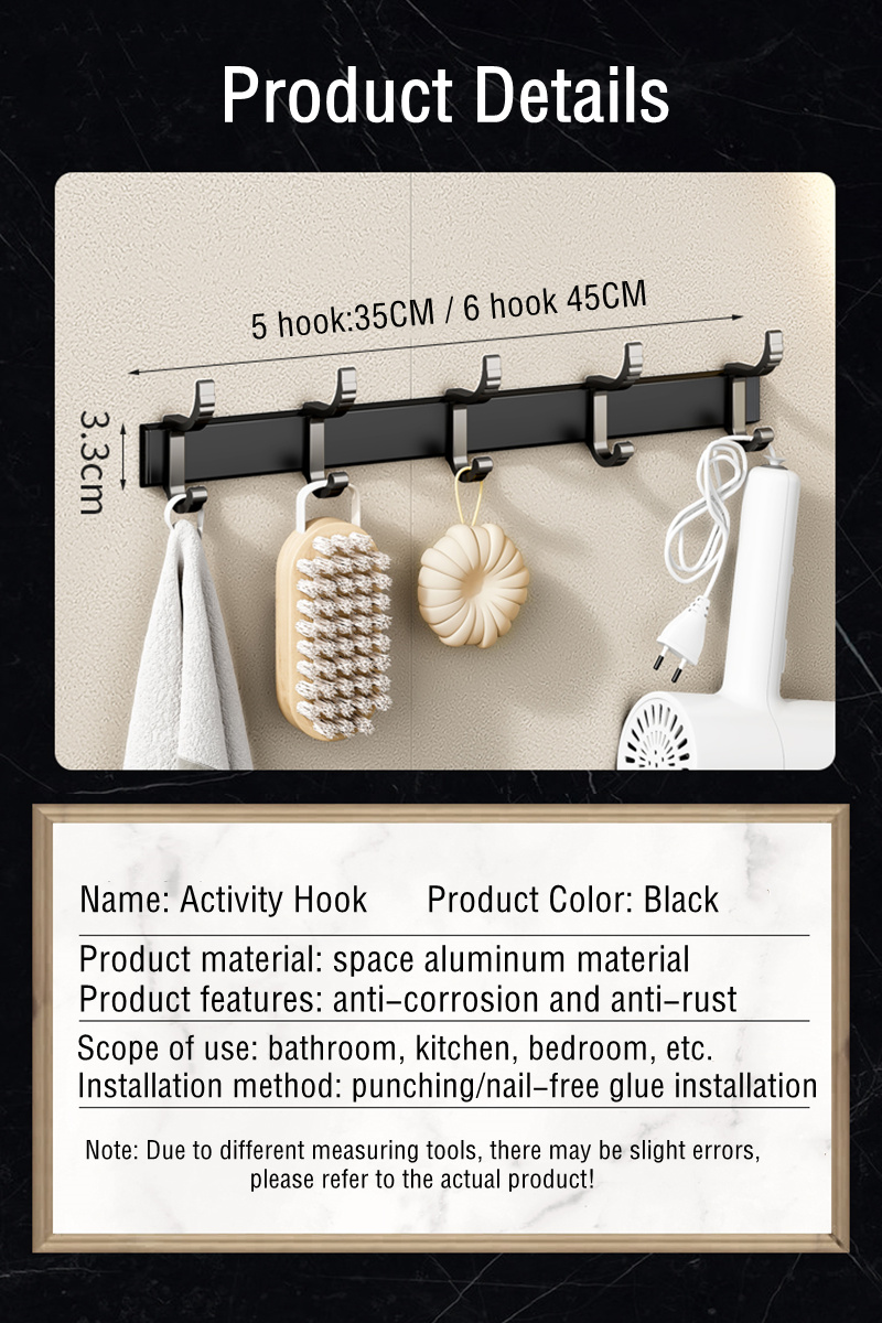 [EVA] 【local delivery】Wall hook, nail free installation, aluminum ...