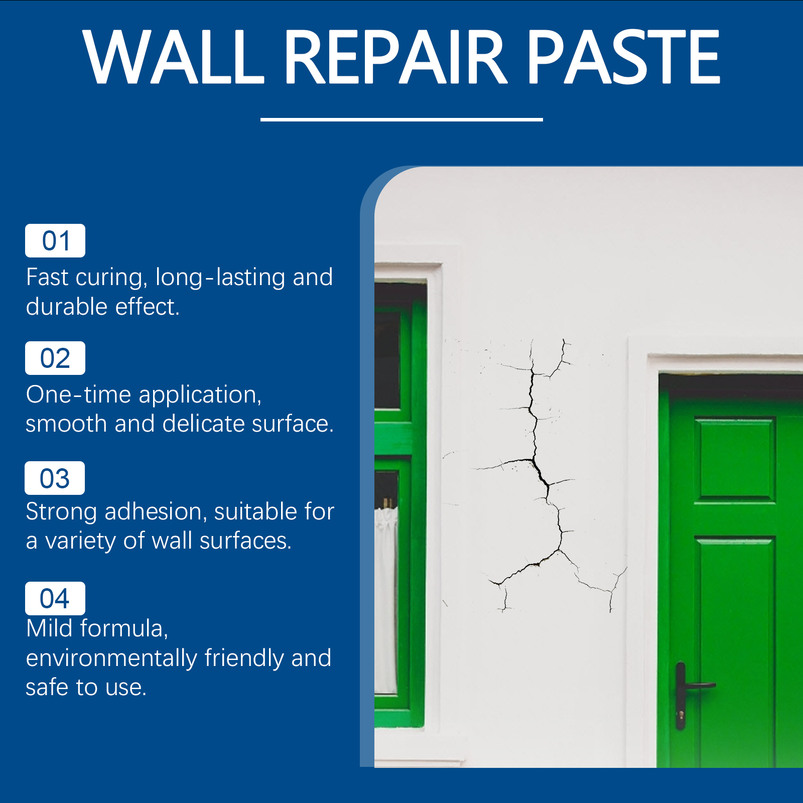 Wall Repair Paste - 100g Drywall Mending Agent Cream for Peeling Paint ...