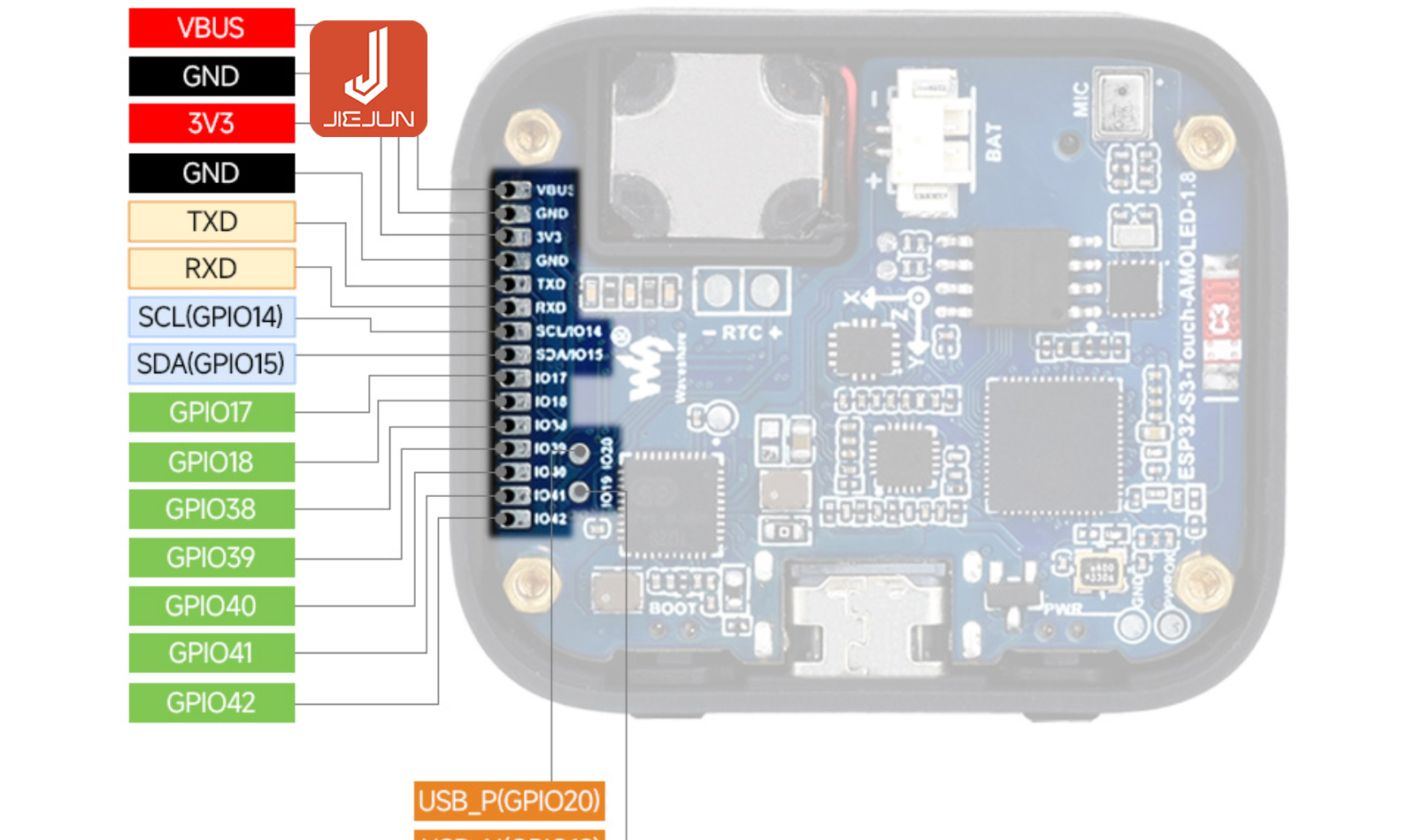 The ESP32S3 Xiaozhi AI voice chatbot features a 1.8-inch AMOLED capacitive touch screen | Shopee ...