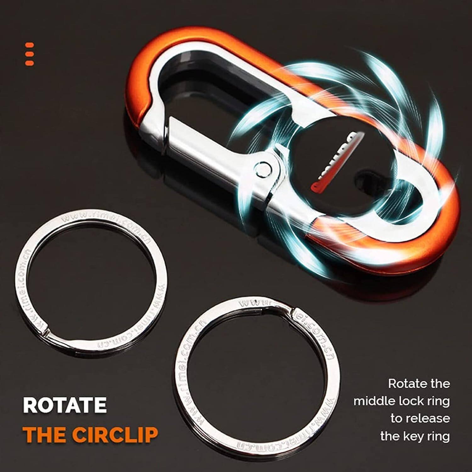 Men’s Car Key Chain, New Double Layer Anti-Loss Chain Fashion Keychain ...