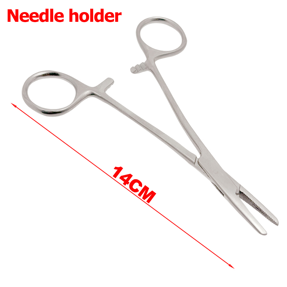 Stainless Steel Needle Holder Hemostatic Forceps Fishhook Forceps ...