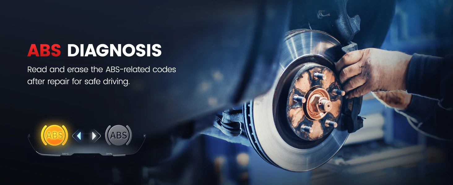 【MY Stock】ANCEL DS200 OBD2 Scanner for ABS, SRS, Transmission, All Systems Diagnostics, 15 ...