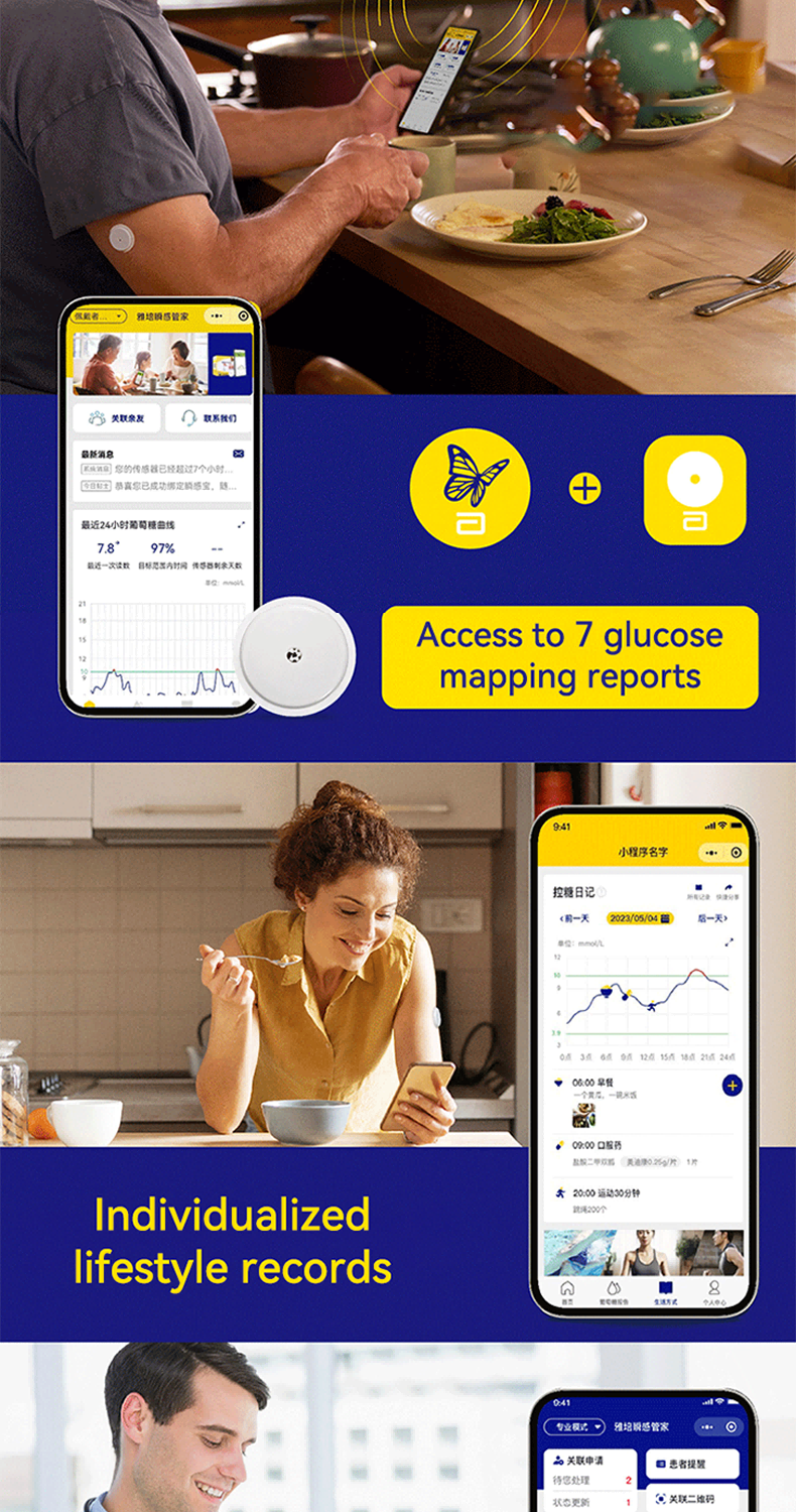 ABBOTT Freestyle Libre 2 iCGM 24H Realtime Glucose Monitoring Free ...