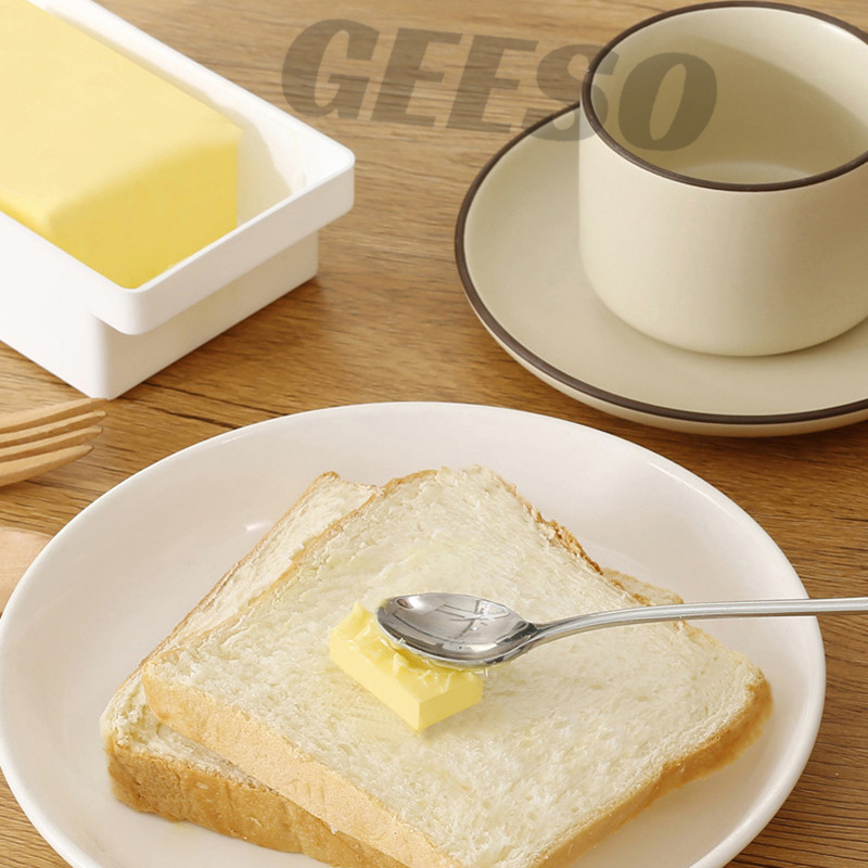 GEESO Japan Butter Storage Box With Cutter & Cover Eco-Friendly Butter ...