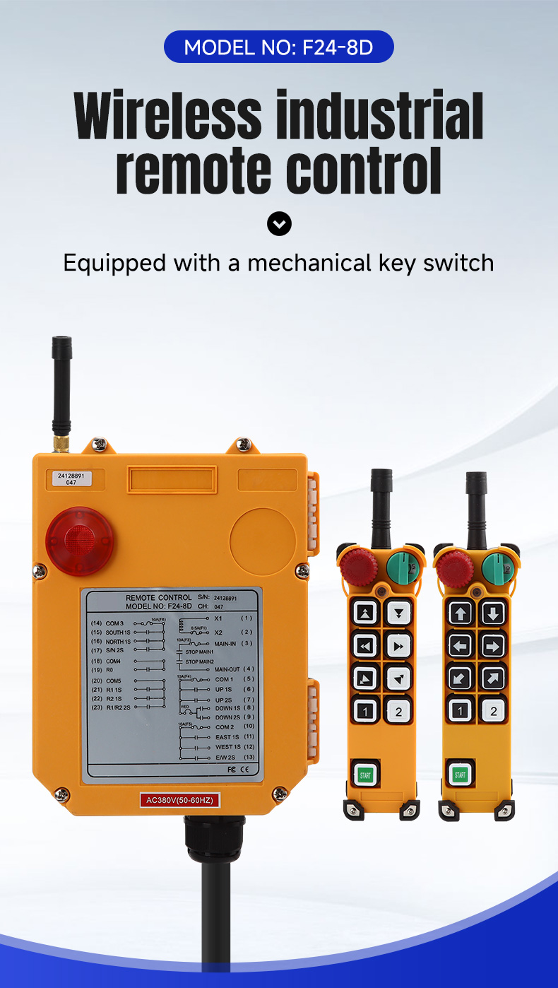 F24-8D/8S Industrial Remote Control Crane F24-8S Controller 1 ...