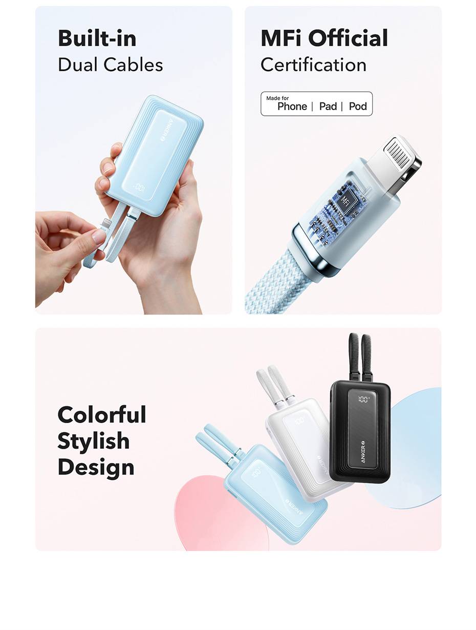 Anker Zolo Power Bank With 30W Power Delivery In&Out High-Speed ...