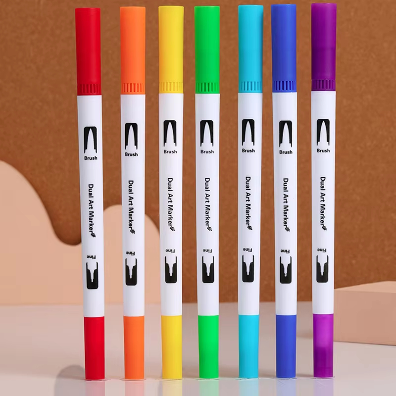 12/24/36/48 Color Double Point Graffiti Hook Pen Water-based Mark Pen ...