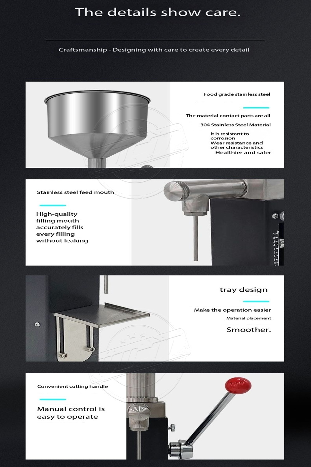 Manual Paste Liquid Filling Machine(5-60ML) 304 Stainless Steel ...