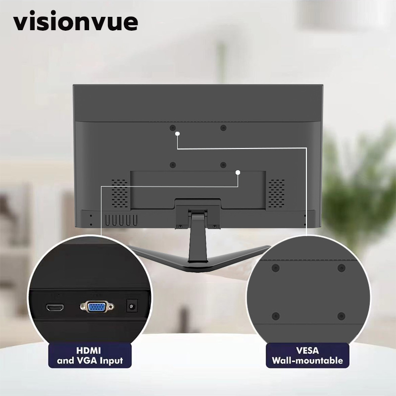 Monitor PC 22 Inch With Speaker 75HZ 1080P LED Computer Monitor 22 ...