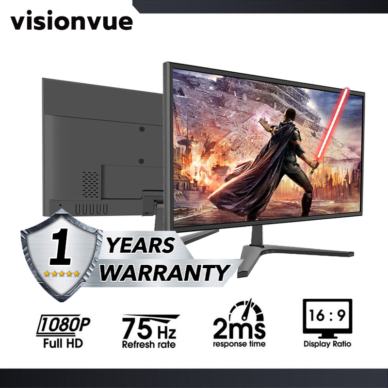 Monitor PC 22 Inch With Speaker 75HZ 1080P LED Computer Monitor 22 ...