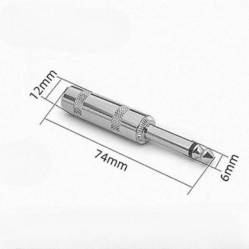 1/4" Audio Plugs 6.35mm Plug TS Male 1/4 inch Solder Type Mono Plug ...