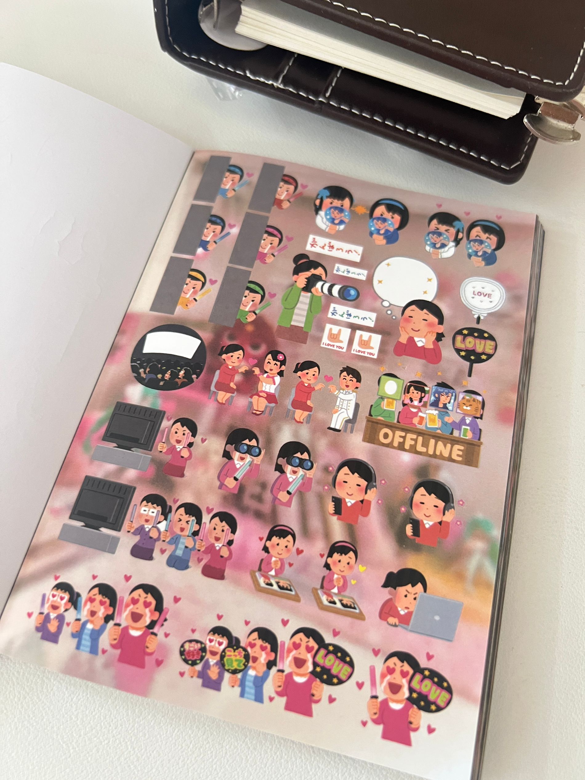 OHAYA | Japanese Sticker Book Villain Sticker Book Touch Film Character ...