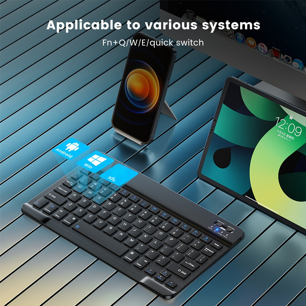 Small Keyboard Gaming Mouse Set Mini Bluetooth Wireless for iPad Air ...