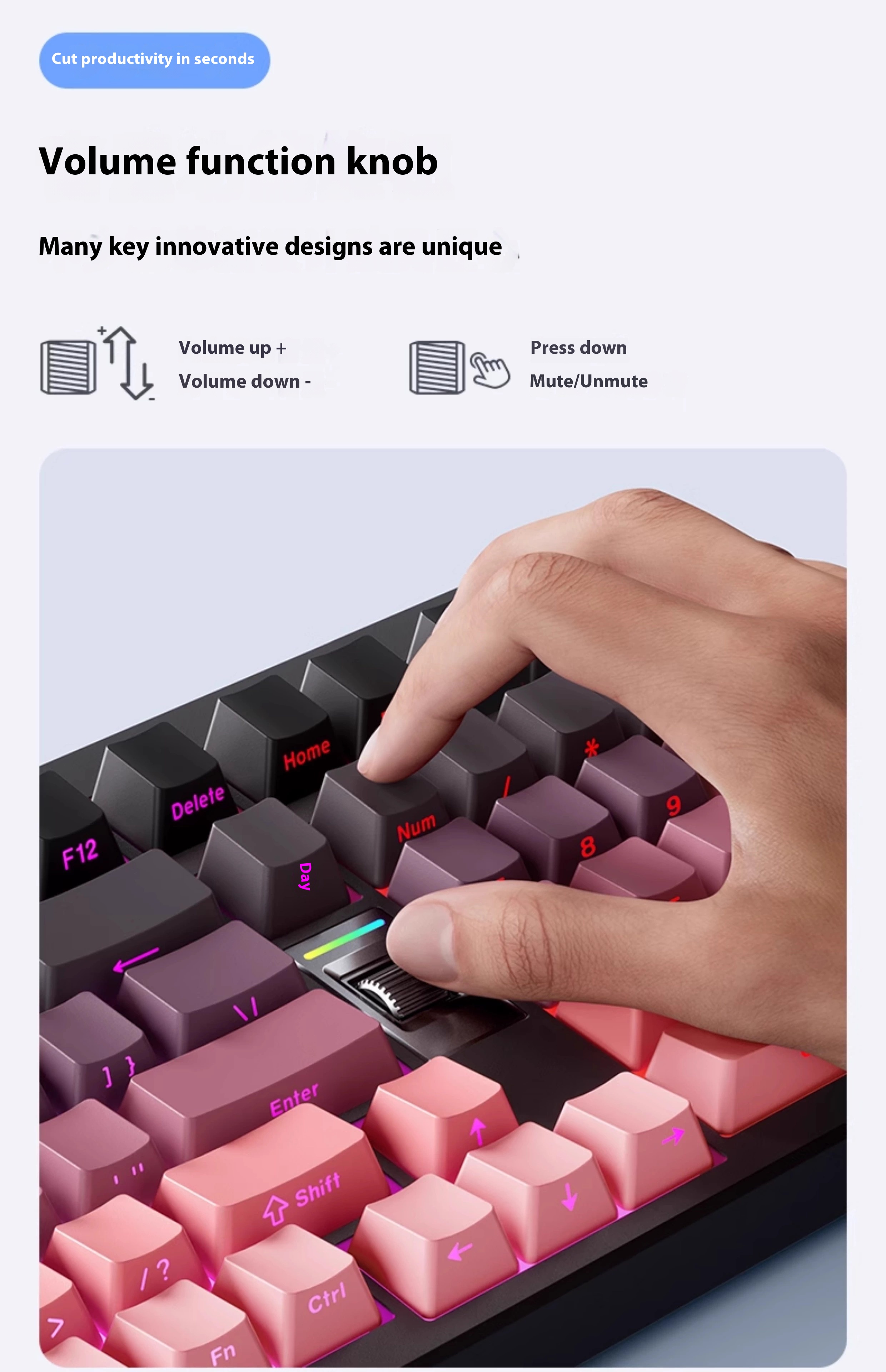 MCHOSE G98 V2 Wireless Mechanical Keyboard 98% Hot swappable RGB GASKET Custom Gaming Keyboard ...