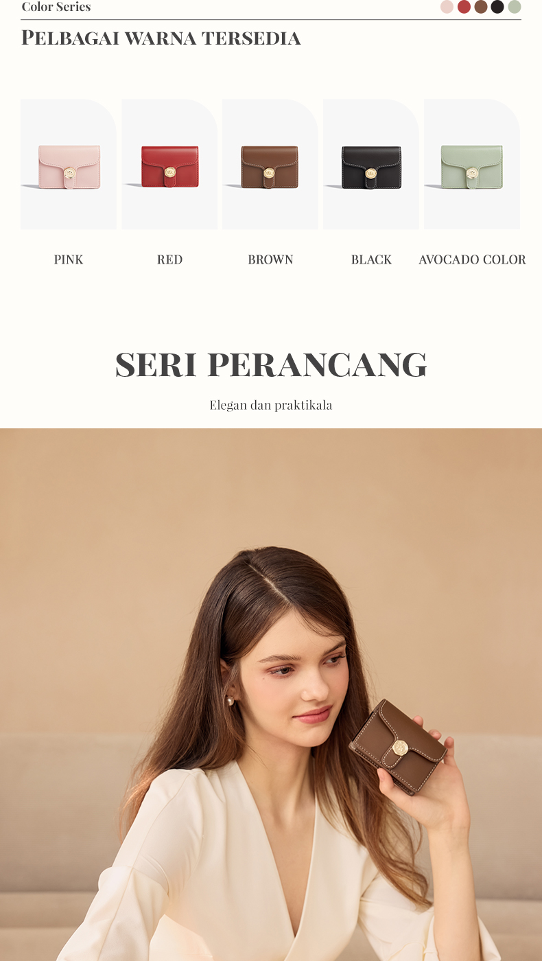 MOSSDOOM Women's Bag Bria Wallet Retro Design Multiple Card Slots Card ...