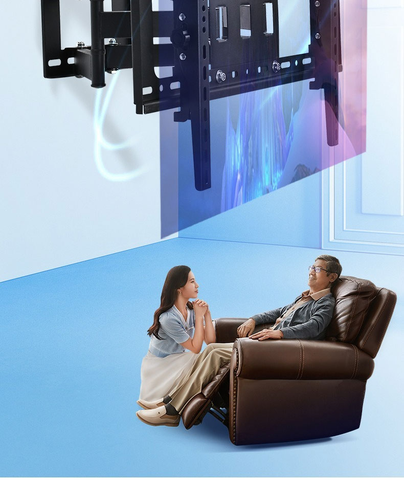 Tv Stand 26 to 85 Inch Extendable Full Motion Pendirian TV Adjustable ...