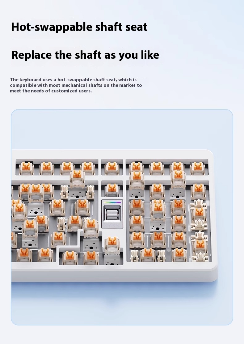 MCHOSE G98 V2 Wireless Mechanical Keyboard 98% Hot swappable RGB GASKET Custom Gaming Keyboard ...