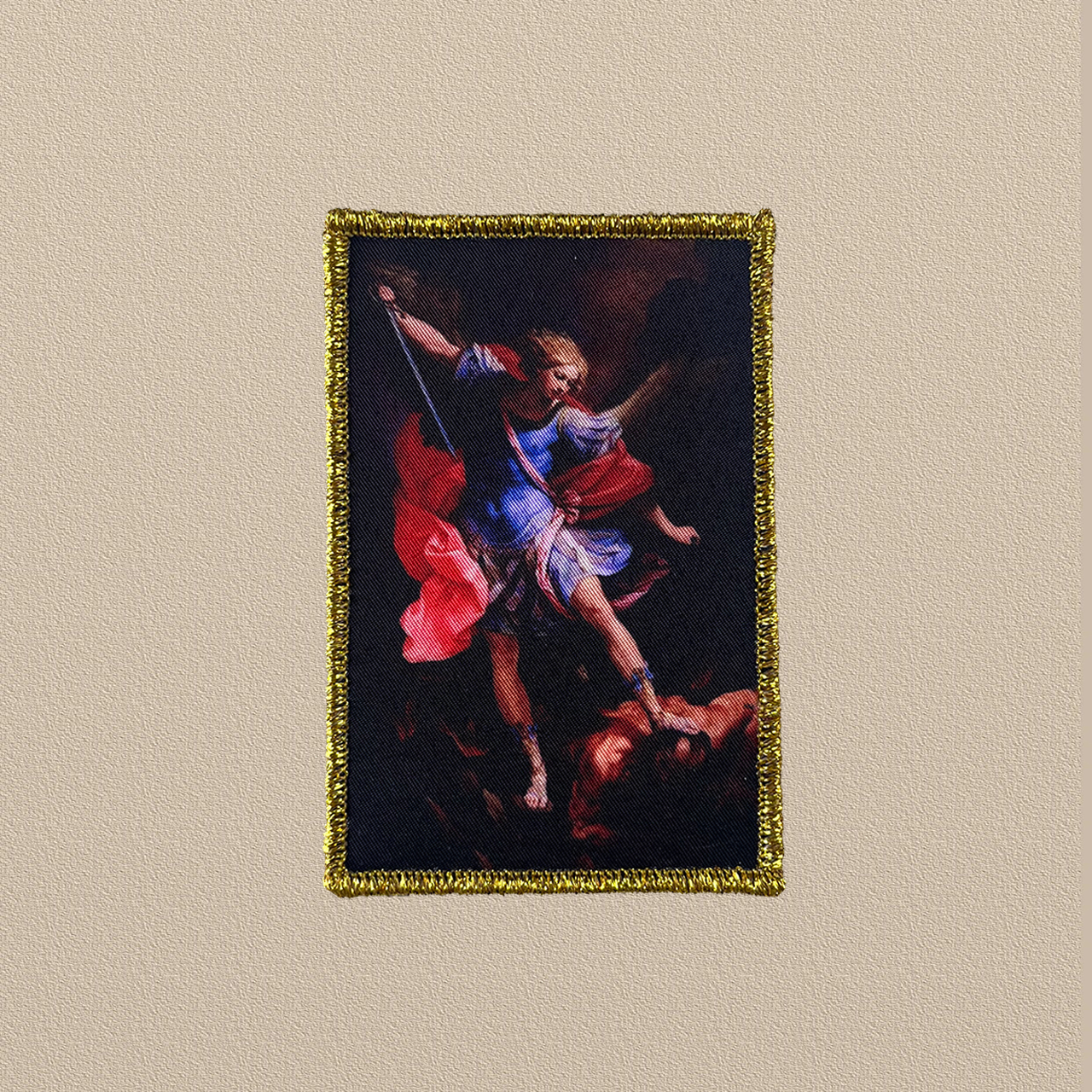 Customize Logo Saint-Michael-Art archangel Picture Hook and Loop ...