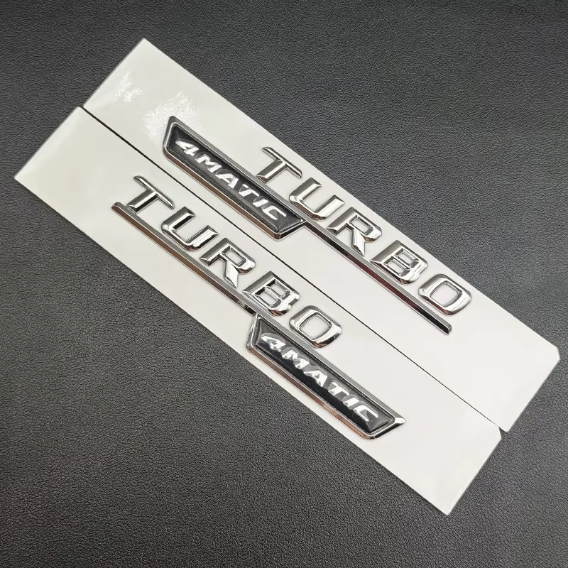 3D ABS Chrome A45 Logo Body Kit Turbo 4MATIC Badge AMG Emblem Car Rear ...