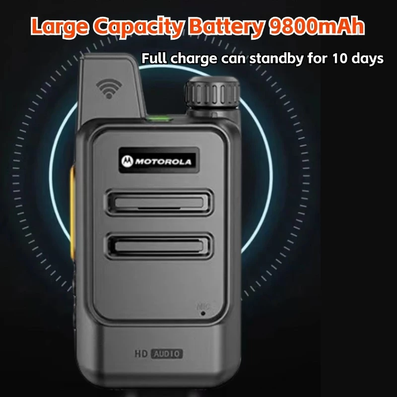 Motorola Mini Walkie Talkie 5KM Channel16 UHF Construction Site Outdoor ...