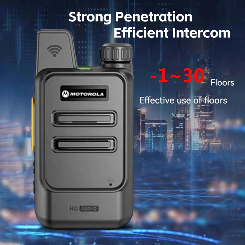 Motorola Mini Walkie Talkie 5KM Channel16 UHF Construction Site Outdoor ...